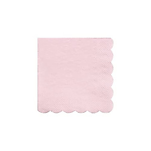 Meri Meri Disposable Paper Napkins (Pack of 20), Scalloped Edge, 2 Sizes, 15 Colors, Party Napkins