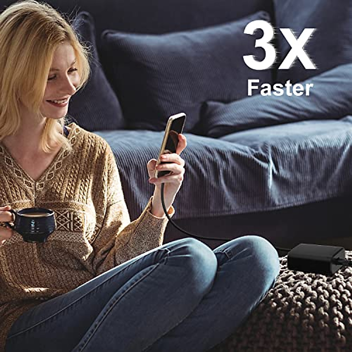 USB C Charger, BURUDU 100W 6 Port USB C Charging Station,Multiports with 3 USB C and 3 QC USB A,Portable PD Fast USB C Wall Charger for iPhone14/13/12/11 Pro Max,iPad,iWatch,Pixel Samsung Galaxy