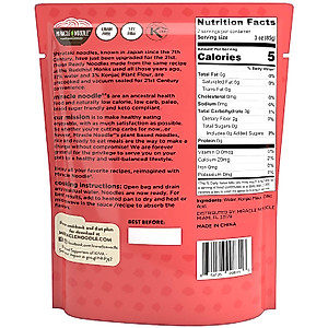 Miracle Noodle Variety Pack (Angel Hair, Fettuccine, Spaghetti & Rice) - Ready-To-Eat, Shirataki Noodles, Shirataki Rice, Keto, Gluten Free, Low Carb, Low Calorie, Konjac Noodles - 2 Bags Each, 8-Pack