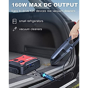 Portable Car Jump Starter with Air Compressor, BUTURE 150PSI 3500A 26800mAh Battery Booster Pack (All Gas/8.0L Diesel) Digital Tire Inflator, Fast Battery Charger 3.0 with 160W DC Out, Emergency Light