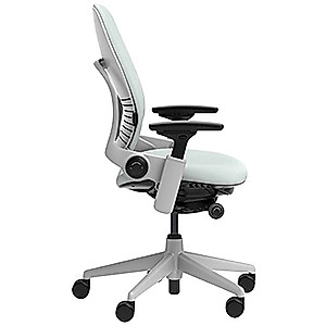 Steelcase Leap Chair with Platinum Base & Hard Floor Caster, Alpine