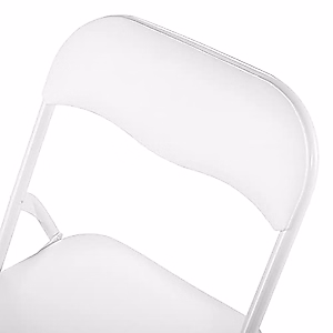 NBTiger 6 Pack Folding Chair with Soft Padded Seat and Backrest, Portable Steel Frame Chair for Commercial Meeting Wedding Party Event, Indoor Outdoor for Office School Backyard, 330lbs Capacity
