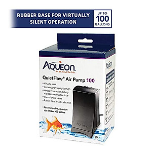 Aqueon QuietFlow Aquarium Air Pump 100, For Under 100 Gallon Tanks