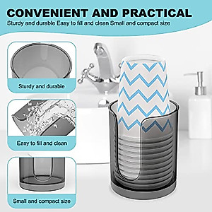 Transparent Black Bathroom Cup Dispenser for 3-4 oz Cups Pack of 1(No Cups Included)