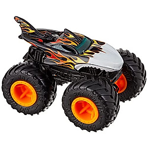 Hot Wheels Monster Trucks, 1:64 Scale Monster Trucks Toy Trucks, Set of 4, Giant Wheels, Favorite Characters and Cool Designs