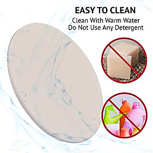 Waykea 9” Round Pizza Stone for Toaster Oven | Cordierite Grilling Stone Bread Baking Stone for Grill, Oven