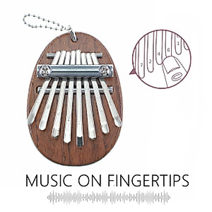 Ganasome 8 Key Mini Kalimba exquisite Finger Thumb Piano Marimba Musical good accessory Pendant Gift for Kids and Adults Beginners