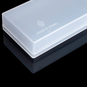 Qeuly 4 Pack 7.2" x 2.5" x 0.98" Small Rectangle Plastic Case Mini Storage Containers with Hinged Lids Translucent Matte Plastic Organizer Box for Small Items Craft Supplies (Translucent)