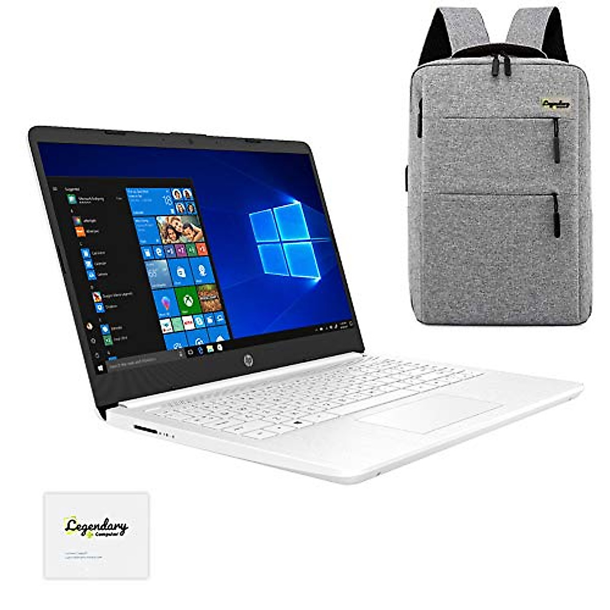 2022 HP Stream 11.6 Inch HD Laptop, Intel Celeron N4000, 4GB RAM, 64GB eMMC, Webcam, Windows 10 S with Office 365 Personal for 1 Year (Google Classroom or Zoom Compatible) /Legendary Accesorries