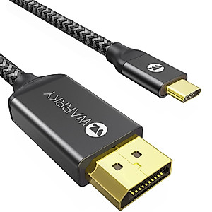 Warrky USB C to DisplayPort Cable (4K60Hz, 2K165Hz) + USB C to HDMI Cable (4K30Hz) Bundle