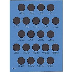 Whitman U.S. Jefferson Nickel Coin Folder 1938-1961 Vol. 1 #9009