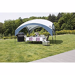 Coleman Gazebo, Fastpitch Shelter XL for Garden and Camping, Sturdy Steel Construction, Large Tent, Portable Sun Shelter with Protection SPF 50, White, XL - 4.5 x 4.5 m