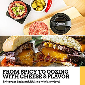 MOUNTAIN GRILLERS Burger Press Patty Burger Maker - Non Stick Hamburger press Mold Kit for Easily Making Delicious Stuffed Burgers, Regular Beef Burger and Perfect Shaped Patties - Bonus 40 Wax Papers