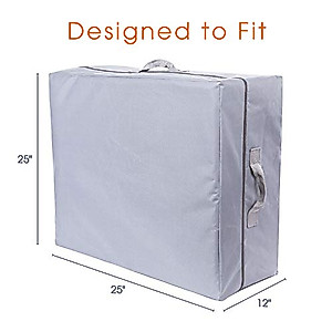Cheer Collection Storage Case Trifold Folding Mattress (Fits 25" Wide Mattress)