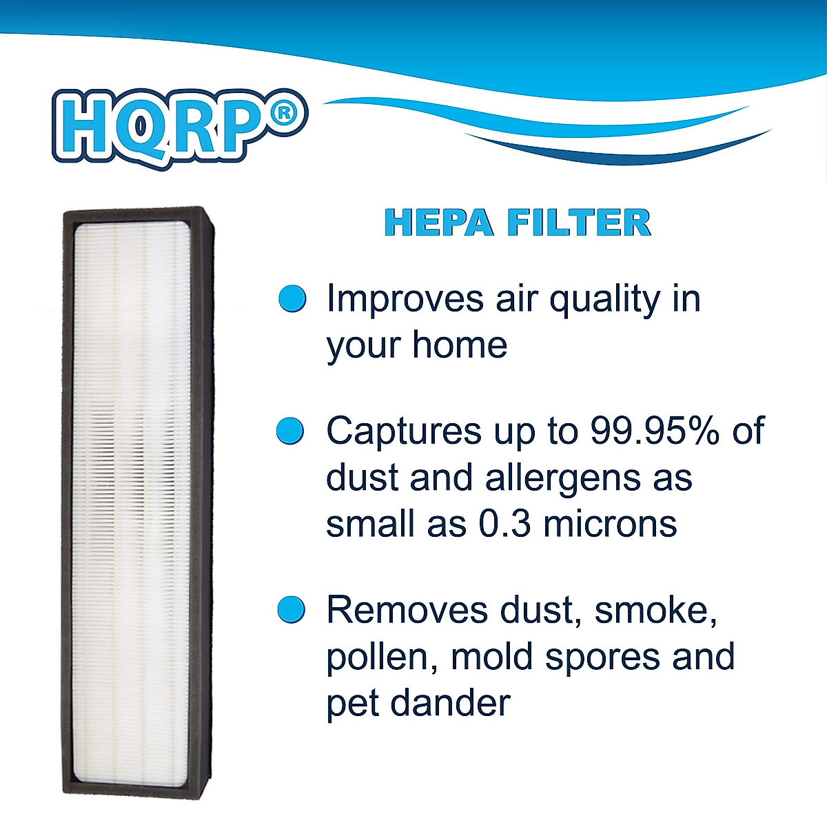 HQRP Air Filter Kit compatible with Lowe's 560976, LOWESRAPF-E-4, FLT5000; Idylis 3-Speed 193-sq ft IAP-GG-125 Energy Star