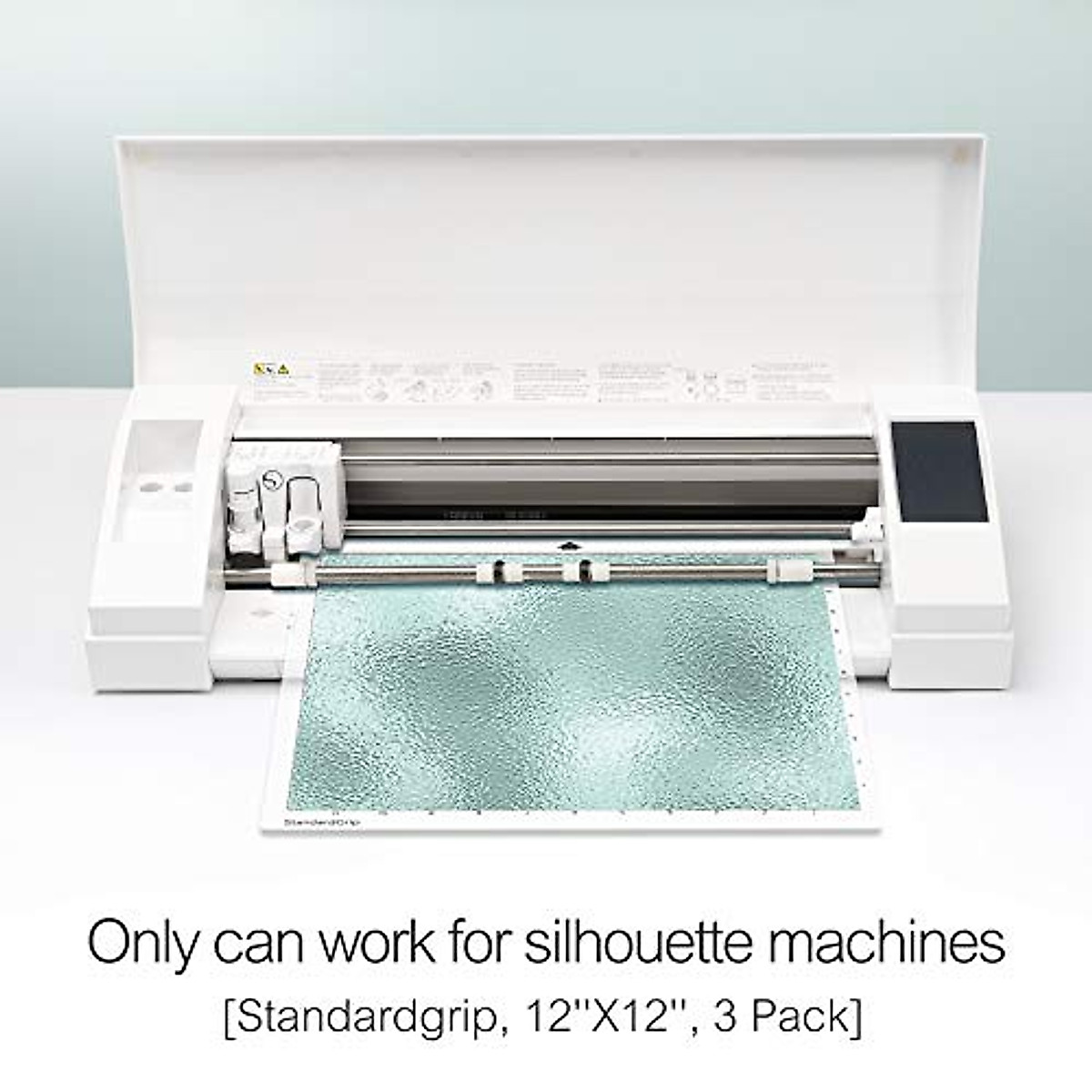 Diyit StandardGrip Cutting Mat for Silhouette Cameo 4/3/2/1 (3 PCS, 12x12)-Gridded Cutting Mat Perfect for Silhouette Cameo