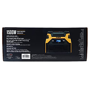 PowerDrive Plus PWD1500P 1500 Watt Power Inverter with Bluetooth(R) Wireless Technology and Remote Control