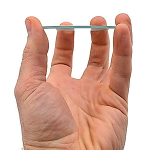 Double Convex Lens, 500mm Focal Length, 3" (75mm) Diameter - Spherical, Optically Worked Glass Lens - Ground Edges, Polished - Great for Physics Classrooms - Eisco Labs