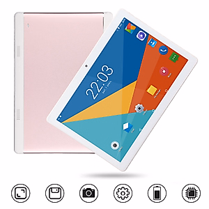 Luqeeg 10 inch Tablet - 1080P Full HD Kids Edition Tablet, Android 11, Dual SIM, Octa Core CPU, 3GB & 32GB, 3G Network, WiFi, GPS, Bluetooth, 4000mAh Fast Charging Battery(Pink)