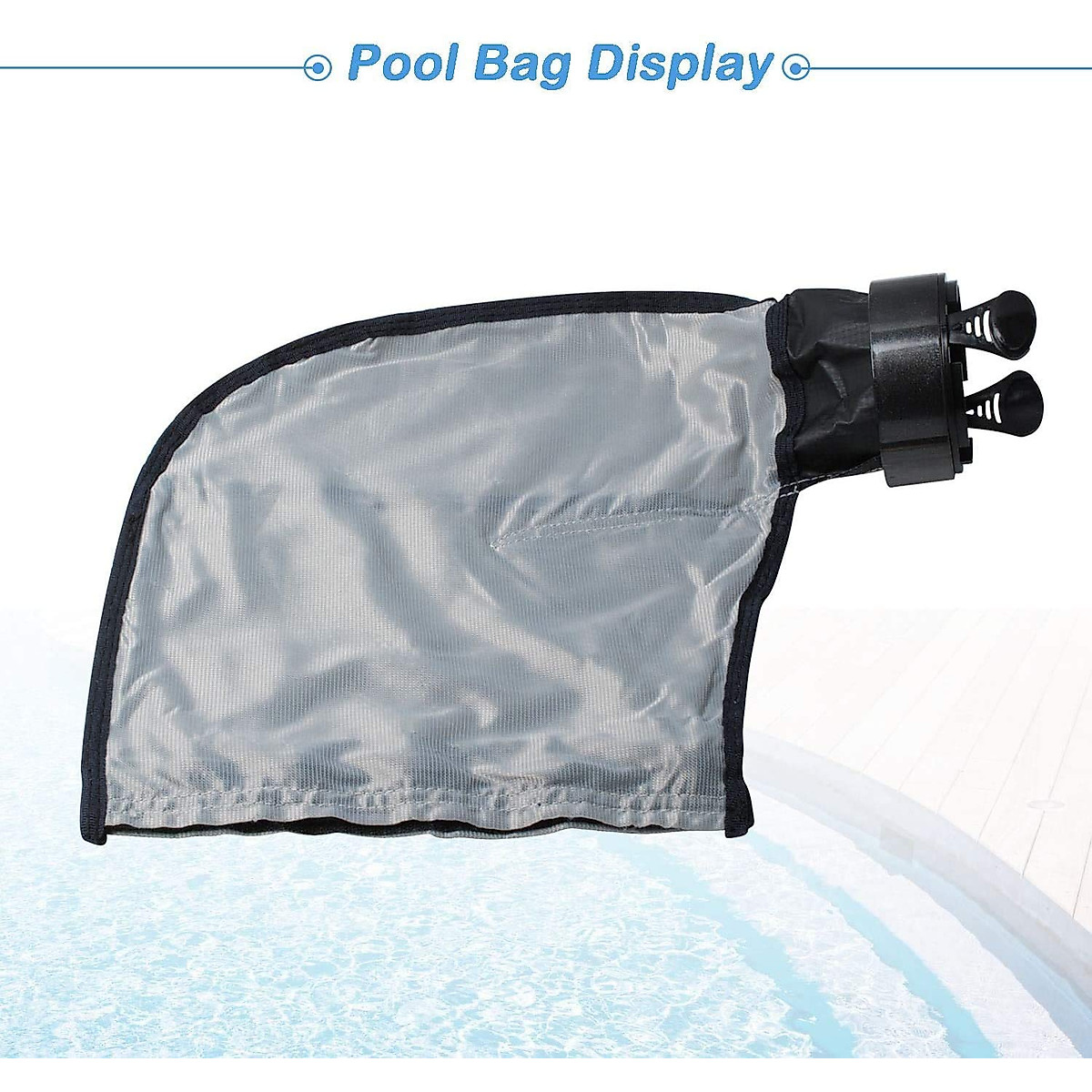 39-310 Zipper Bag Compatible with Polaris 3900 Pool Cleaner, accommodate 5 Liters Capacity with 9-100-3105 Sweep Hose Scrubber Replace Double Superbag (Gray)
