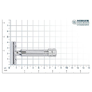 Merkur Mk34c Double Edge Razor with Heavy Duty Short Handle