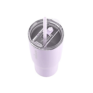 REDUCE Cold1 34 oz Tumbler with Lid and Straw - Vacuum Insulated Stainless Steel Water Bottle for Home, Office or Car; Reusable Cup with Leakproof Flip Lid, Keeps Drinks Ice Cold All Day - Gloss Lilac