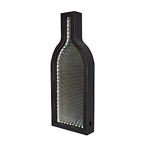 PRINZ Bar Decorative Light Up Wine Bottle Cork Holder Letter Box, Black/Brown