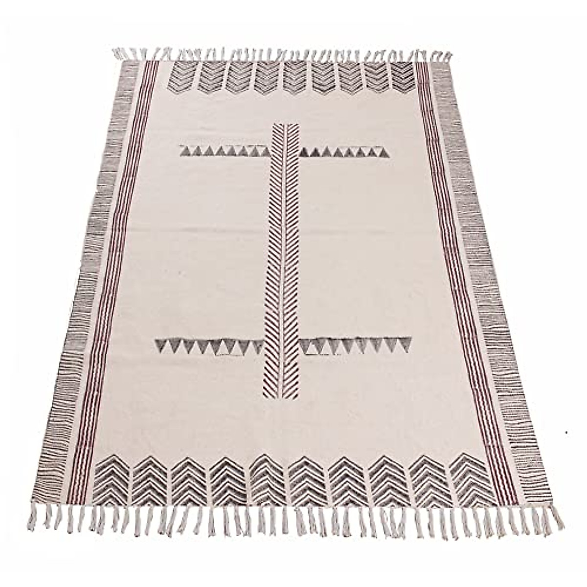 Custom size rug Beige Dining room rug Outdoor patio rug Indian dhurrie rug Square cotton rug Hallway runner rug Stair runner rug kitchen rug Living room rug Garden yoga mat