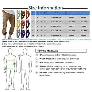 WENKOMG1 Mens Cotton Cargo Pants,Solid Elastic Waist Straight Leg Slacks Drawstring Trousers Slim Fit Bottoms for Men,Sweatpants Work Pants Compression Pants Hiking Pants for Men(Gray,Medium)