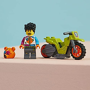 LEGO City Stuntz Bear Stunt Bike 60356, Flywheel-Powered Motorbike Toy to Perform Jumps and Tricks, Toys for Boys & Girls Age 5 Plus, Small Gift or Extension Set