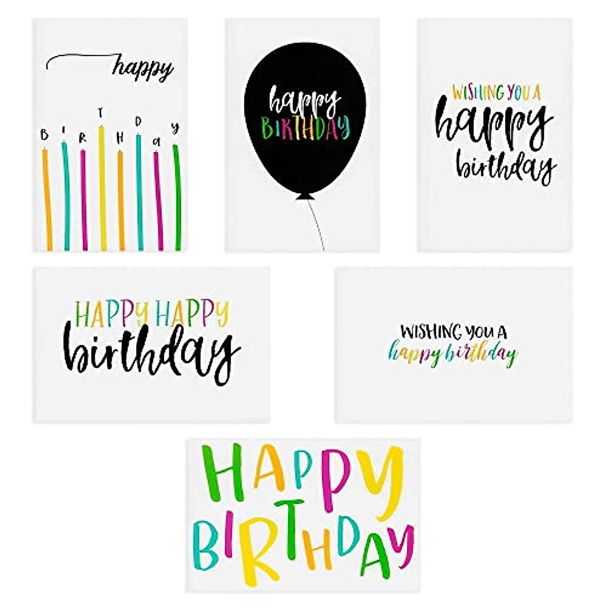 Best Paper Greetings 120 Pack Assorted Birthday and Anniversary Cards with Envelopes for Employees, Birthdays, Milestone Wedding Anniversaries, Blank Design (12 Designs, 4 x 6 Inches)