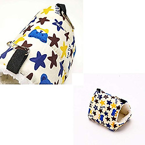 Oncpcare Winter Warm Small Animals Bed Playing Soft Hedgehog Bed Sleeping Cute Hamster Hammock Birds House Hanging Resting for Gerbil Young Guinea Pig Degu Drawl Hedgehog