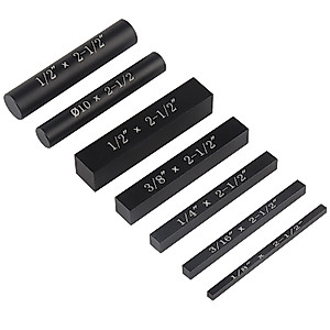 EANOSIC Setup Blocks Height Gauge Set, 7pcs Precision Aluminum Setup Bars for Router and Table Saw Accessories Woodworking Set Up, Bars Include Laser Engraved Size Markings