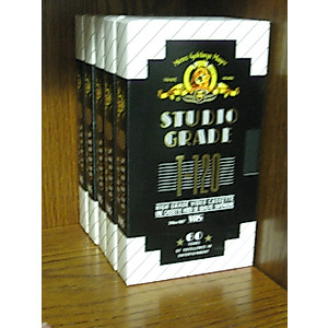 Set of Five High Grade Video Cassettes (VHS) MGM Studio Grade T-120