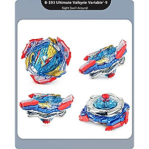Desamvap Bey Battling Tops Burst Pro Series Dynamite B-193 Ultimate Valkyrie Variable'-9 Bey Blades with Launcher & Grip Battle Game Set Right Spin DB Layer System, Toys Gifts for Kids Children Boys
