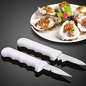 Hemoton Pro Tools Scallop T Tool 2pcs Oyster Shuckers Opener Seafood Clam Opener Cutters Scallops Shellfish Cutters Kitchen Gadgets Tools T Tool T Tool T Tool T Tool T Tool Crab Tools