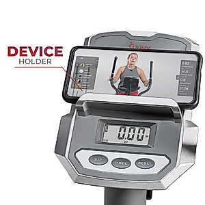 Sunny Health & Fitness Essentials Series Smart Elliptical Trainer with Exclusive SunnyFit® App Enhanced Bluetooth Connectivity - SF-E322002