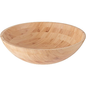 Lipper International Bamboo Wood Salad Bowl