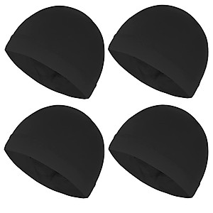 Sports Headwear Beanie Sleep Sleeping Hat Skull Running Hat Skullcap Outdoor Caps Liner for Men (White Sets)