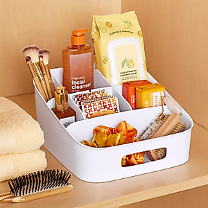 YouCopia ShelfBin Tiered Packet & Snack Bin Organizer for Kitchen Cabinet Pantry, Small, White