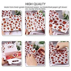 JOHOUSE 16PCS Party Favor Boxes, Basketball Party Favors Boxes Goodie Bags Treat Boxes for Sports Birthday Party Decorations 6.1×3.5×3.3 inch