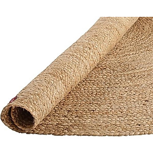 Hand Braided Round Jute Rug Area 4x4 Round Rug Custom Size Round Rug Indian Handmade Home Decor Round Rug 120x120 cm