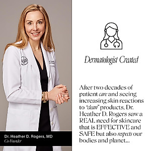 Doctor Rogers Lip Balm, Rich Moisturizing Lip Balm for Softening, Natural & Plant-Based, Hypoallergenic, Dermatologist-Created Lip Moisturizer for Very Dry Lips, Vegan, 1 Tube, 4.25g / 0.15oz