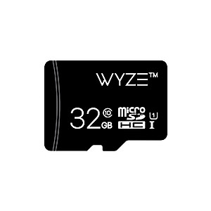 WYZE Cam v3 with Color Night Vision & Window Mount Cam v3 & Expandable Storage 32GB MicroSDHC Card Class 10, Black