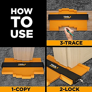 TOOLX Super Gauge Shape and Outline Tool (10 Inch Lock)- Contour Gauge Tool | Christmas Gifts for Men 2023, Mens Gifts, Birthday Gifts for Men, Gifts for Boyfriend | Stocking Stuffers for Adults