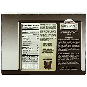 Grove Square Hot Cocoa Pods, Dark Chocolate, Single Serve (Pack of 24) (Packaging May Vary)