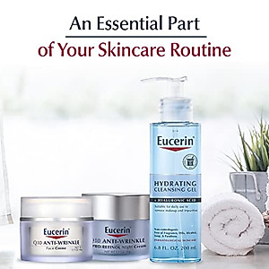 Eucerin Q10 Anti-Wrinkle Night Cream + Pro-Retinol, Facial Cream for Sensitive Skin, 1.7 Oz Jar