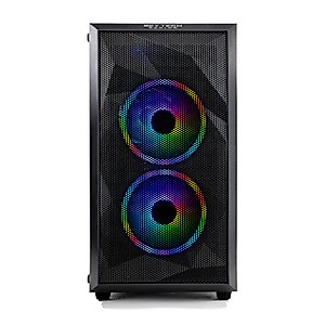 Skytech Gaming Chronos Mini Gaming PC Desktop – Intel Core i3 10100F 3.6 GHz, GTX 1650, 500GB SSD, 16G DDR4 3200, 600W Gold PSU, AC Wi-Fi, Windows 10 Home 64-bit,Black