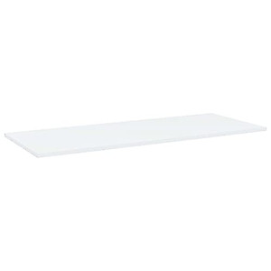 KTHLBRH (Fast Delivery) Can be Used with Floating Shelf Shelf Bracket, Floating Shelves Shelf Brackets, Industrial Pipe Shelf DIY Bookshelf Bookshelf Boards 4 pcs White 39.4"x15.7"x0.6" Chipboard