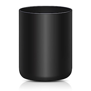 SmartHom Large Utensil Holder for Kitchen Counter, Matte Black Cooking Utensils For Countertop, Modern Ceramic Spatula Crock, Rustic Porcelain Jar Farmhouse Décor 5.5 * 7.2 IN (UH-01)